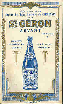Eau de Saint Géron (Haute-Loire). – è molto goloso